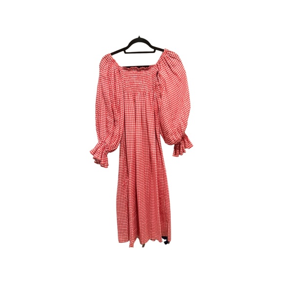 Sleeper | Dresses | Sleeper Atlanta Dress In Red Gingham | Poshmark